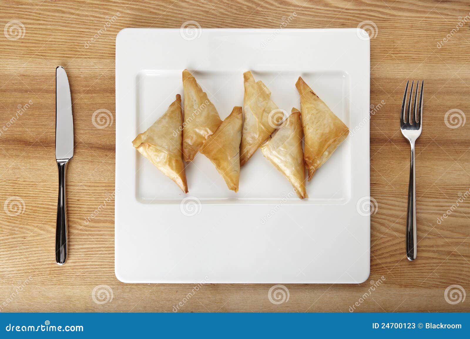 Filo pastry stock image. Image of plate, dessert, fork - 24700123