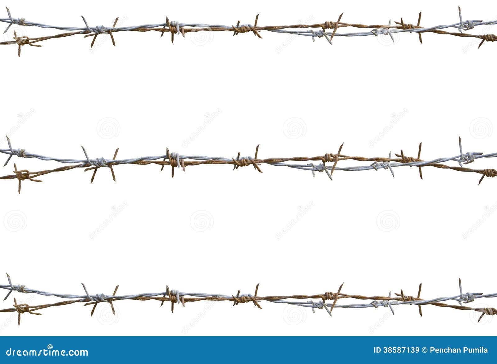 Filo spinato arrugginito immagine stock. Immagine di duro - 38587139