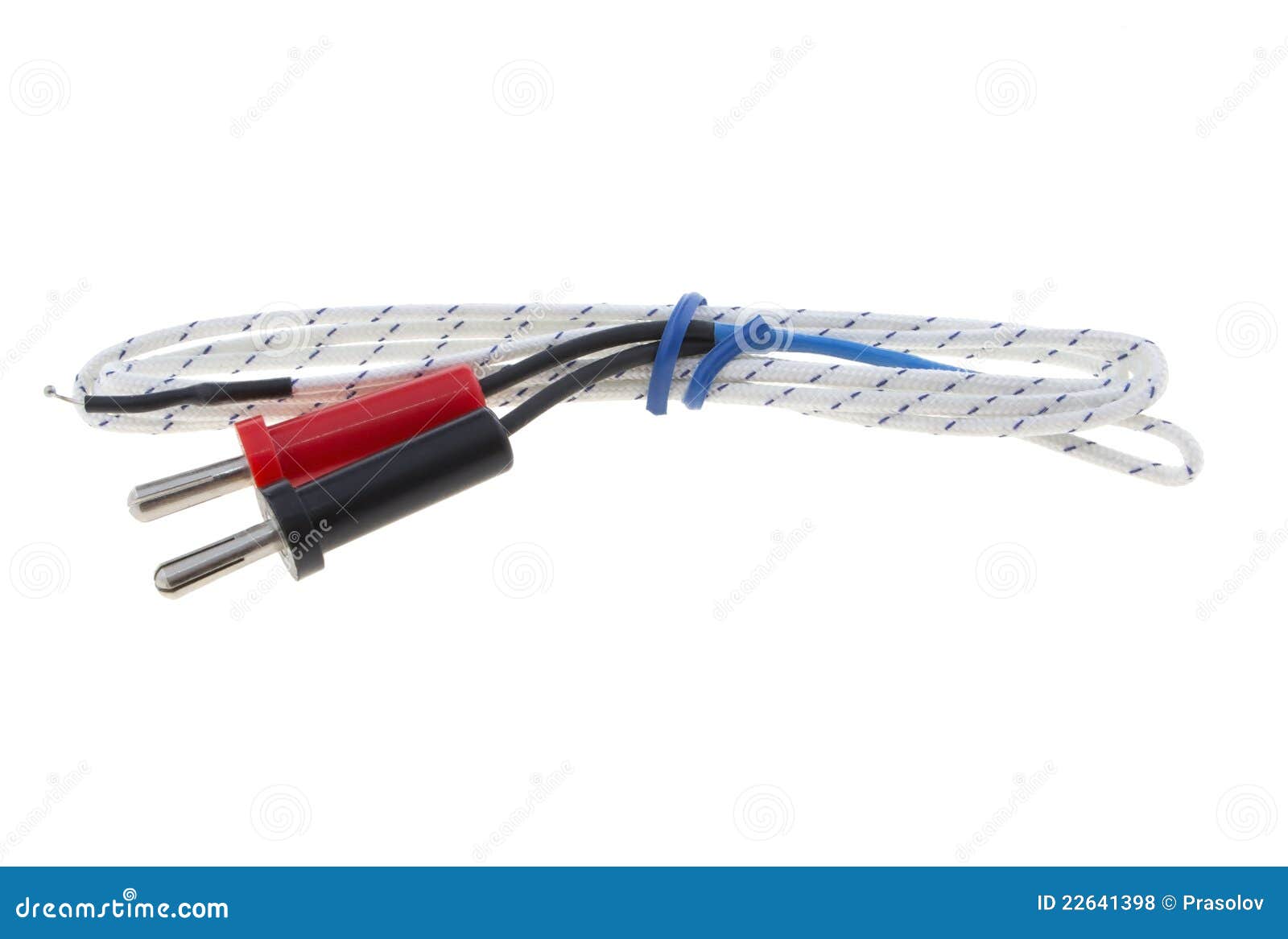Fils rouges et noirs photo stock. Image du électricité - 22641398