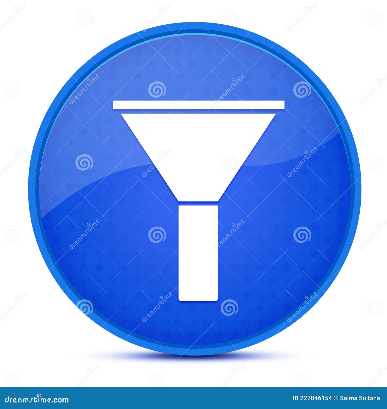 Filter Aesthetic Glossy Blue Round Button Abstract Stock Illustration ...
