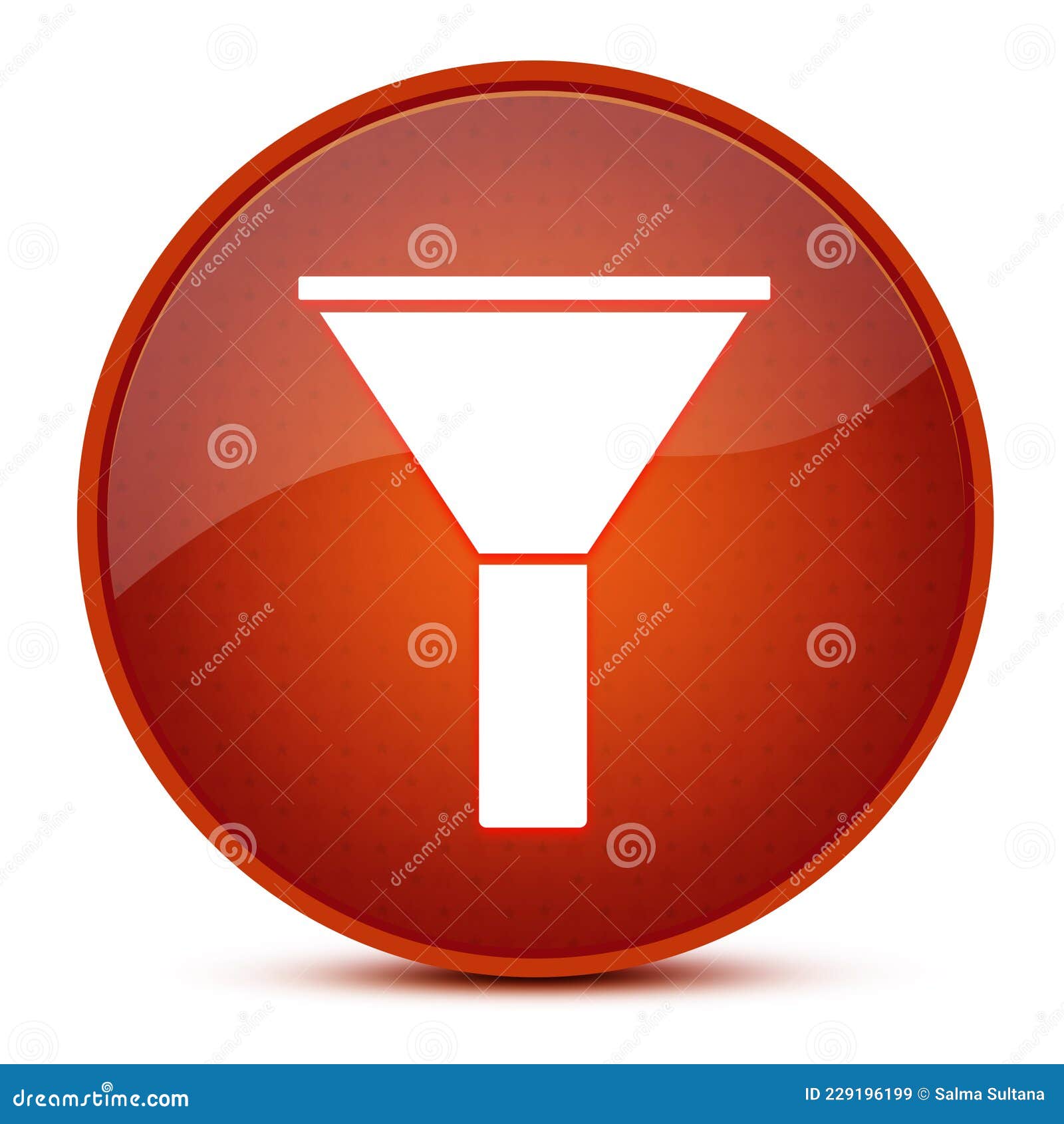 Filter Aesthetic Glossy Brown Round Button Abstract Stock Illustration ...