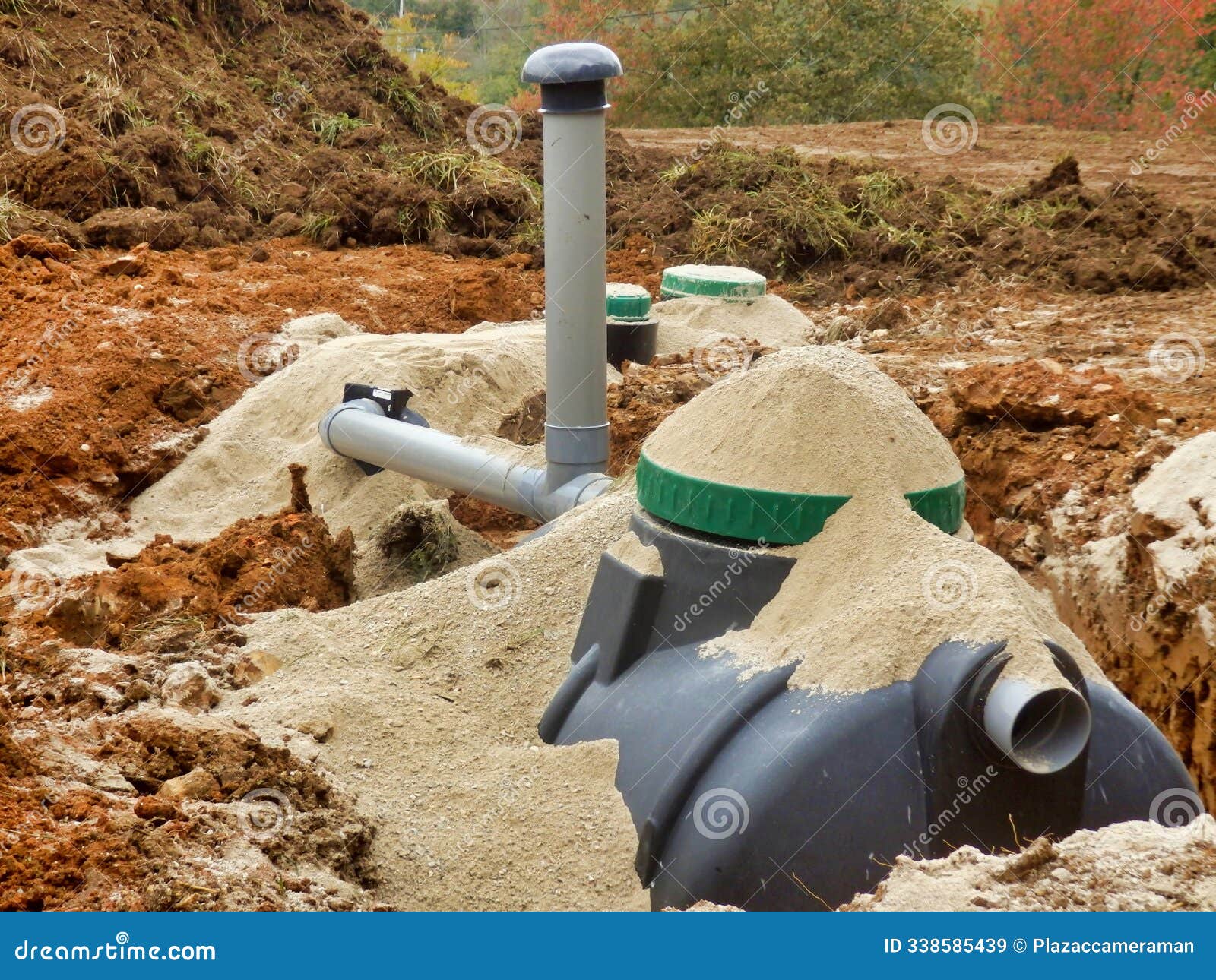 Sand and Gravel Filter Bed stock image. Image of sewer - 338585439