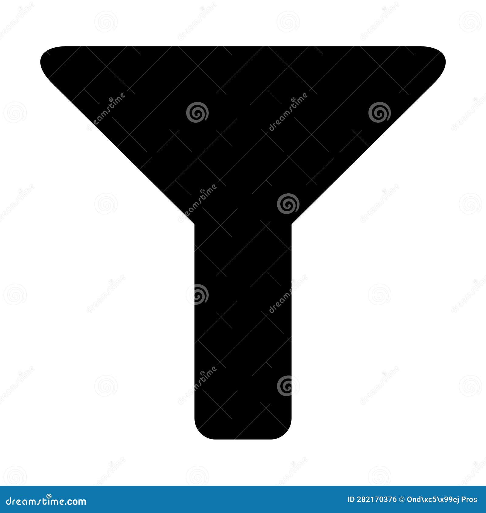 Filter Button Web Shape Icon, Flat Filtering Symbol, Funnel Sign Vector ...