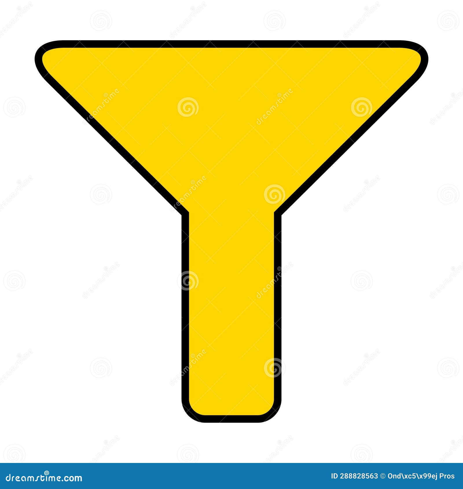 Filter Button Web Shape Icon, Flat Filtering Symbol, Funnel Sign Vector ...