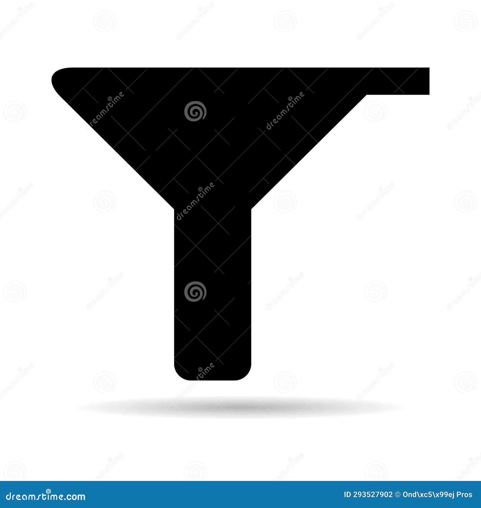 Filter Button Web Shape Shadow Icon, Filtering Symbol, Funnel Sign ...