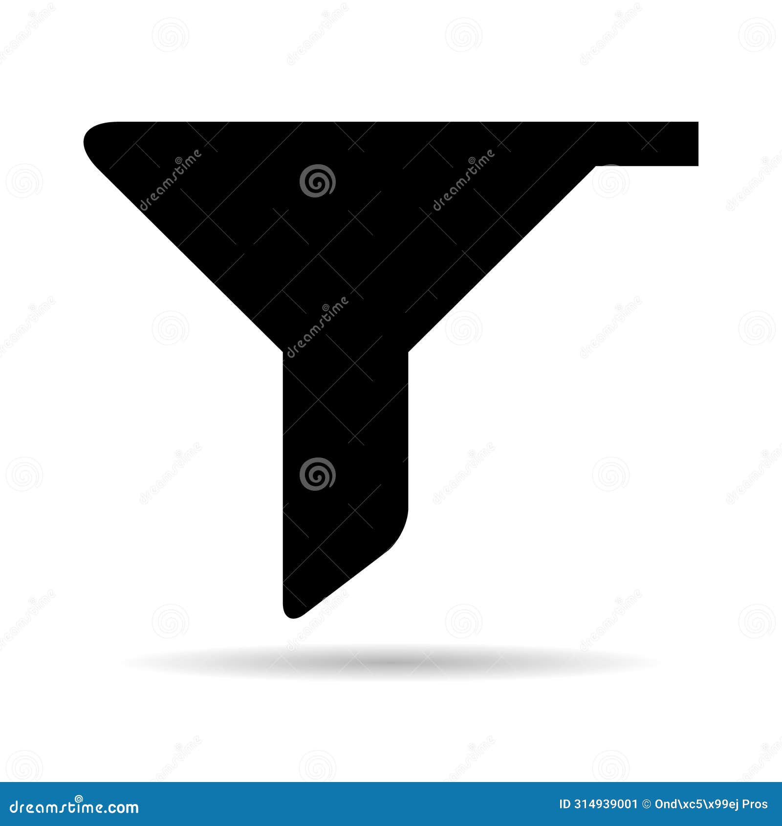 Filter Button Web Shape Shadow Icon, Filtering Symbol, Funnel Sign ...