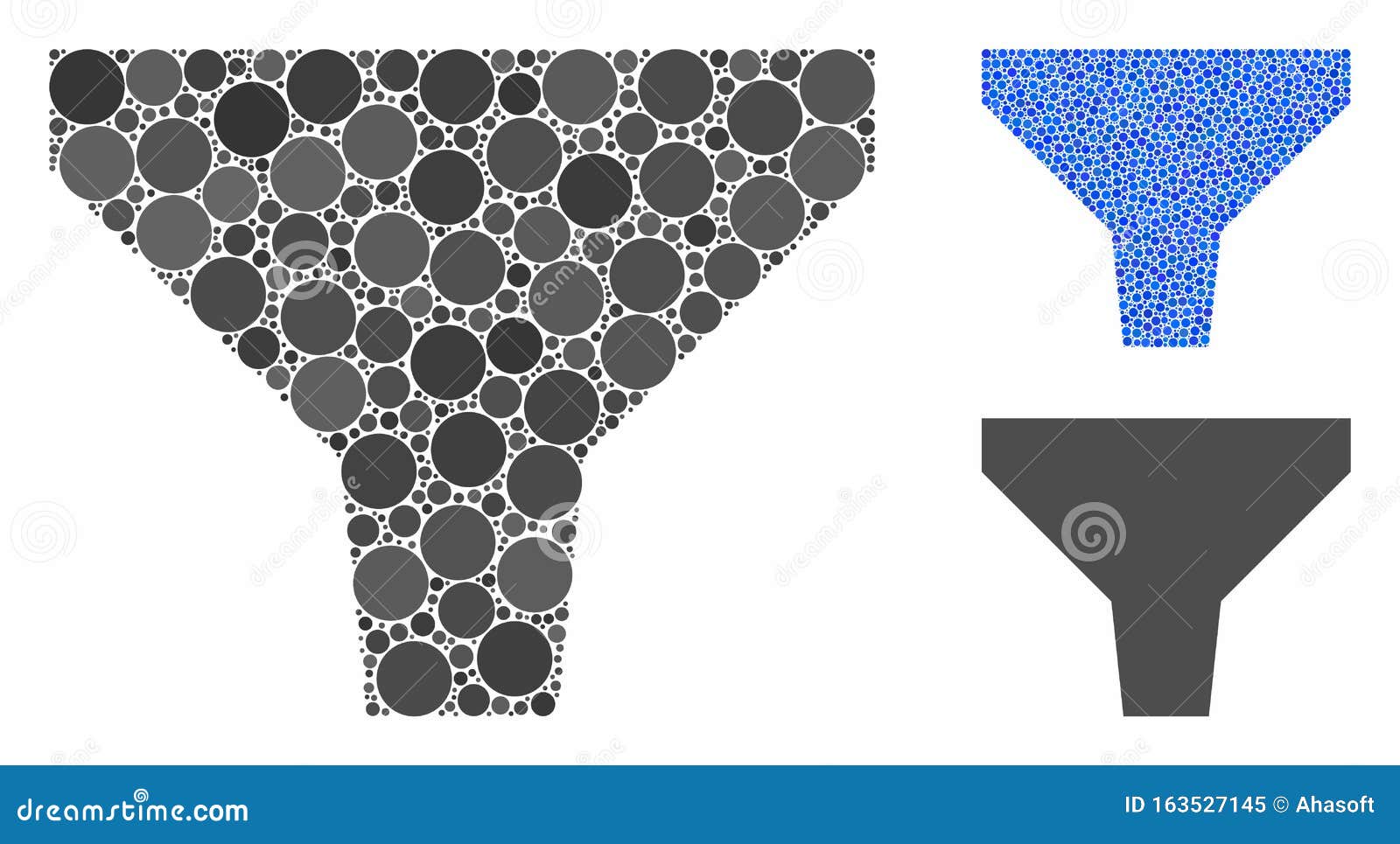 Filter Composition Icon of Circle Dots Stock Illustration ...