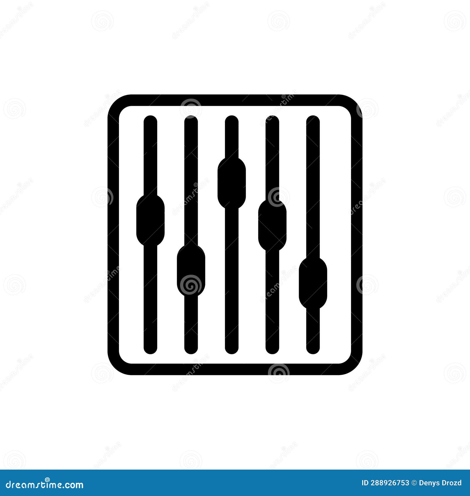 Filter Control Icon Vector Set. Adjustment Illustration Sign. Mixer ...