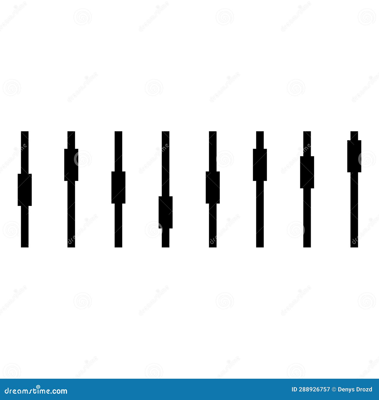 Filter Control Icon Vector Set. Adjustment Illustration Sign. Mixer ...