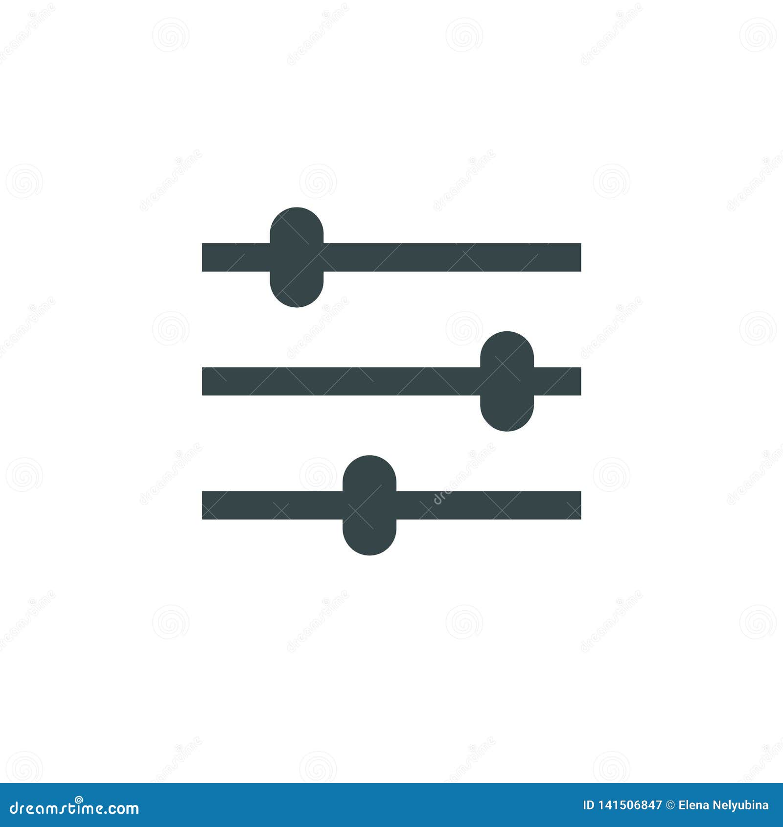 Filter Control, Settings Icon. Stock Illustration - Illustration of ...