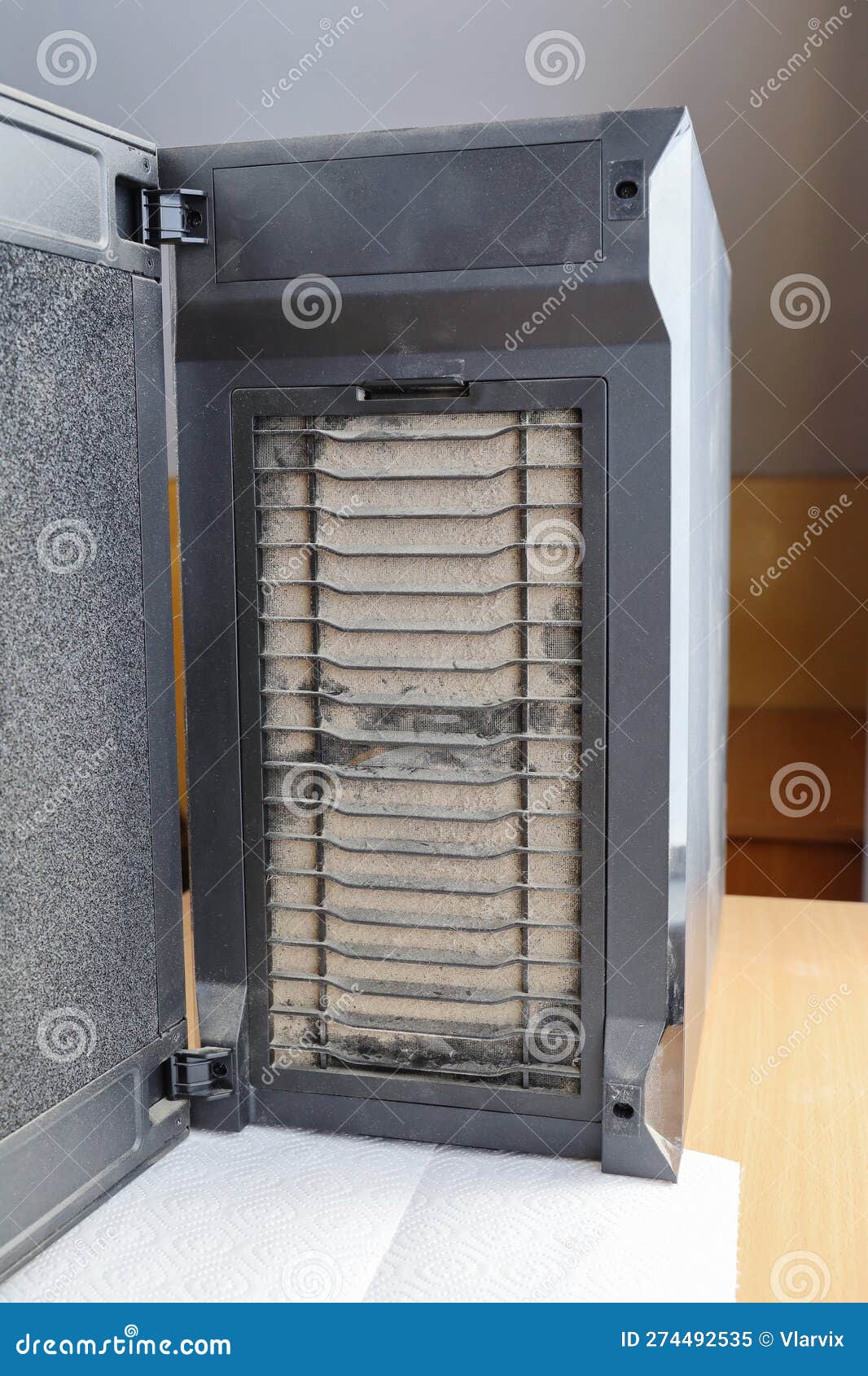 Filter of Cooling System in Computer is Filled with Dust, Overheating ...