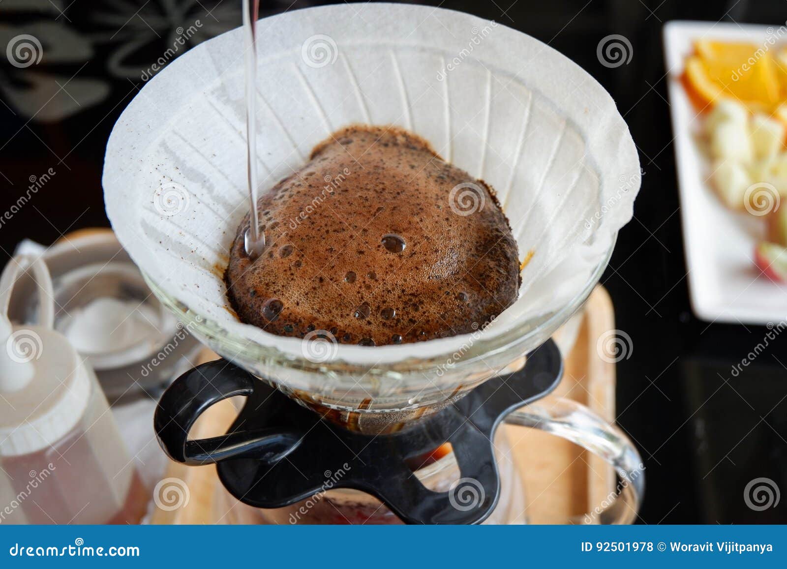 Filter drip coffee stock photo. Image of freshness, beverage - 92501978