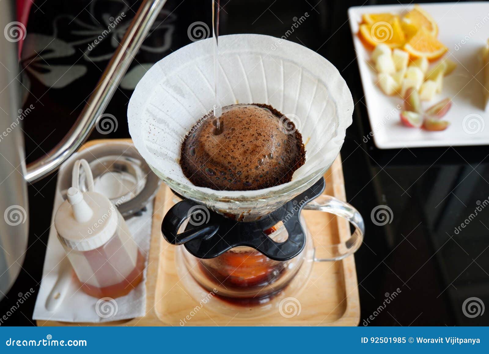 Filter drip coffee stock image. Image of freshness, aroma - 92501985