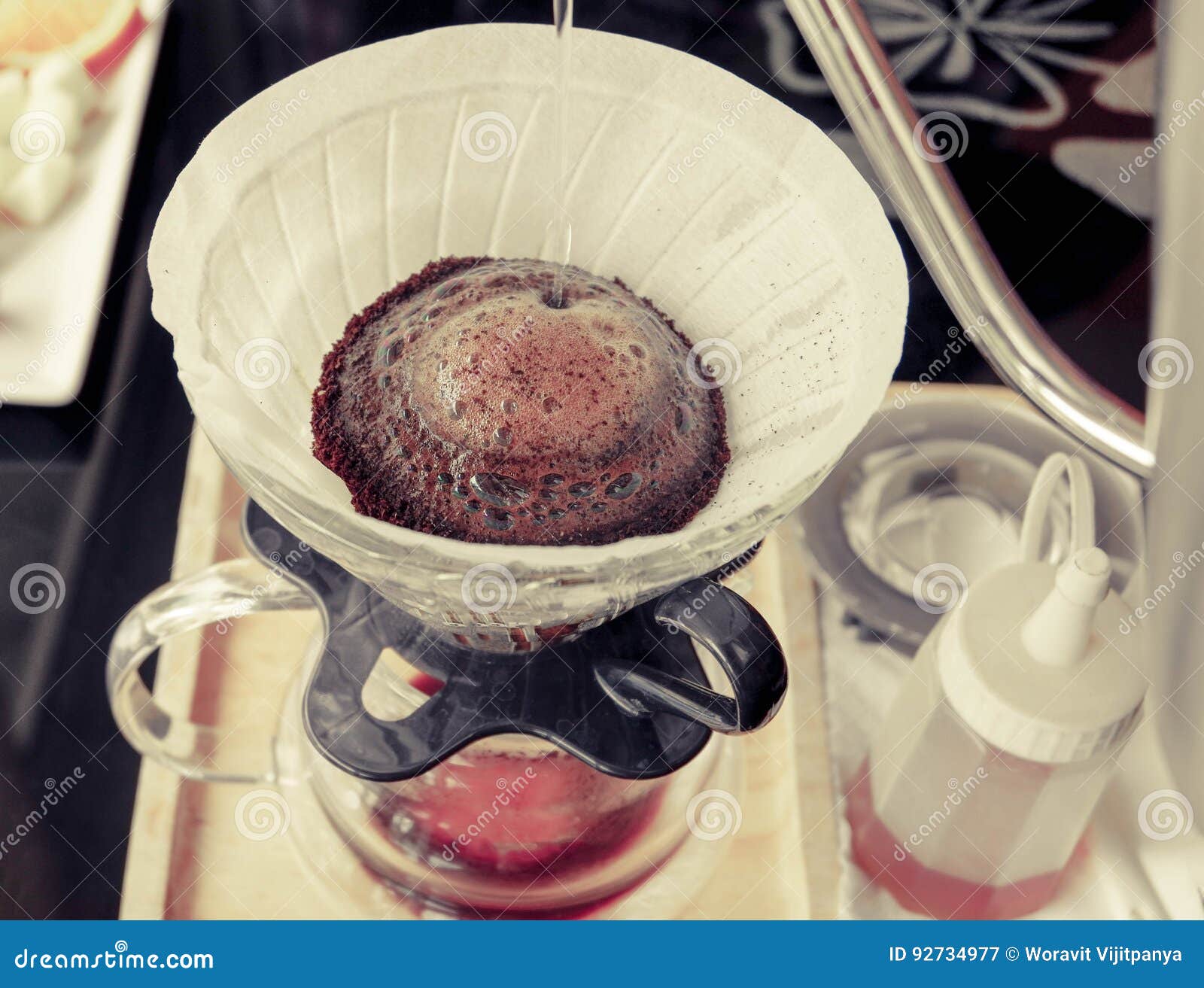 Filter drip coffee stock image. Image of freshness, restaurant - 92734977