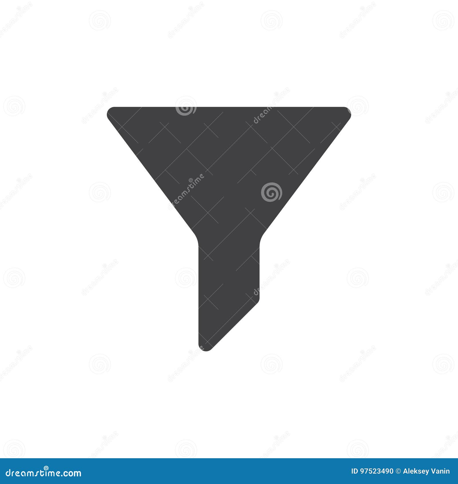 Filter eenvoudig pictogram vector illustratie. Illustration of ...