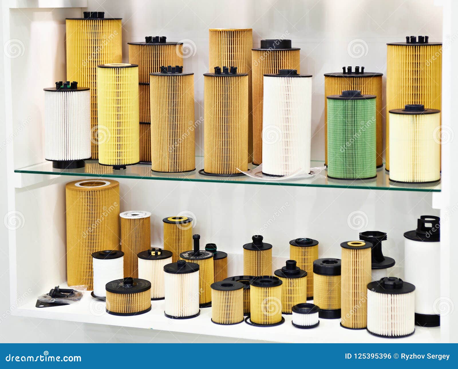 Filter Elements for Car in Shop Stock Photo - Image of dust, store ...