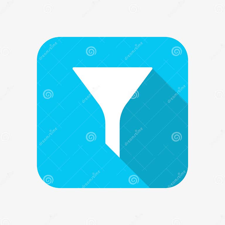 Filter Flat Icon. Data Filter Button for Web and Mobile UI Design Stock ...