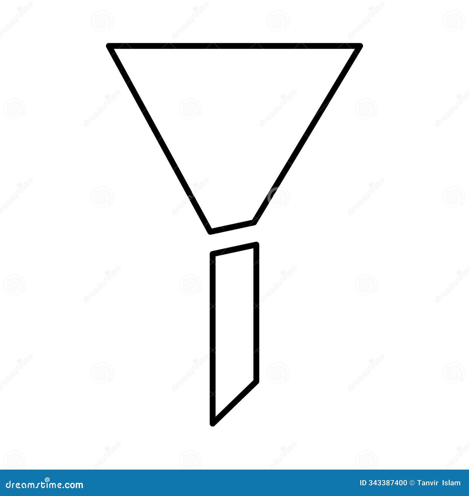Filter, Funnel Icon in Outline Style Stock Illustration - Illustration ...