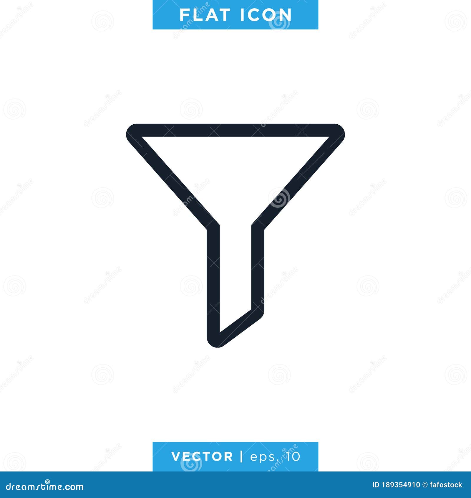 Filter, Funnel Icon Vector Design Template Stock Vector - Illustration ...