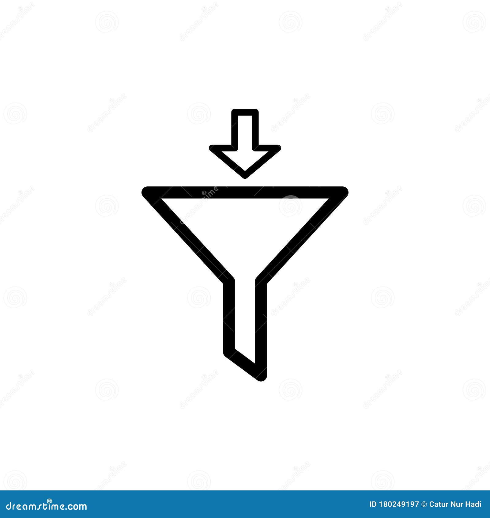 Filter Icon Flat Vector Template Design Trendy Stock Vector ...