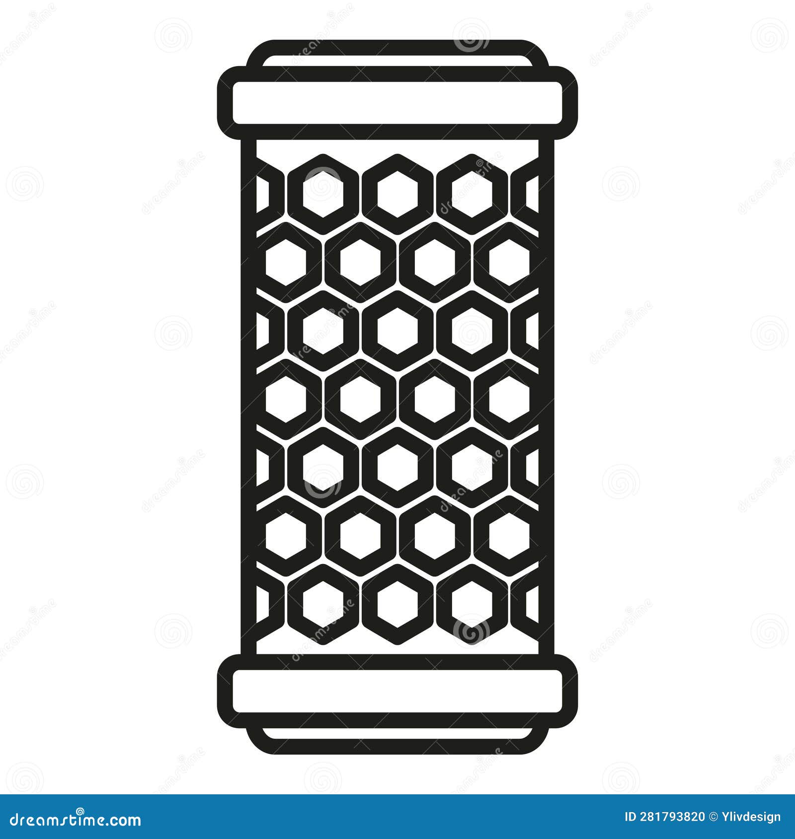 Filter Icon Outline Vector. Water Purification Stock Vector ...