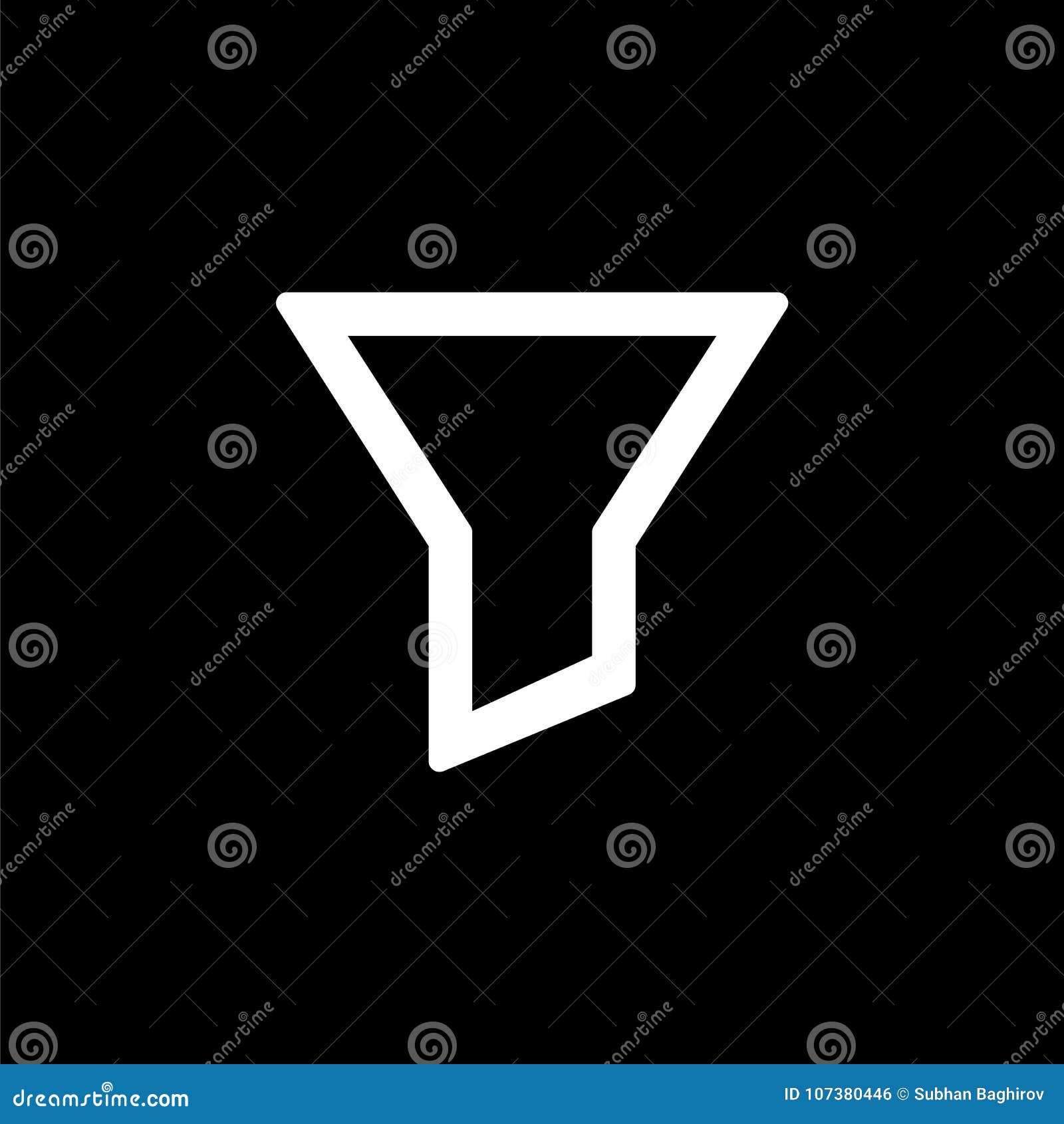 Filter Icon for Simple Flat Style Ui Design Stock Vector - Illustration ...
