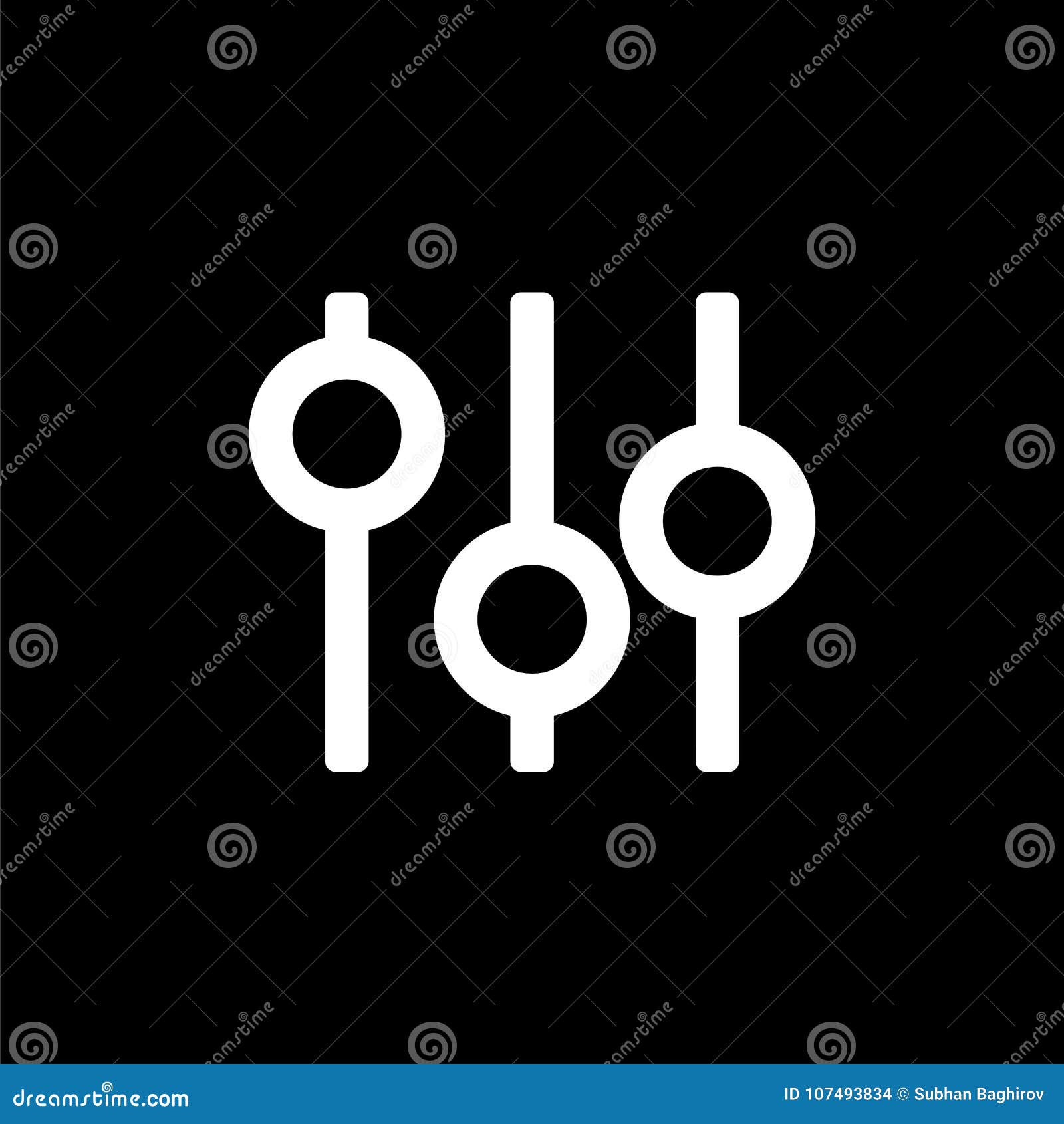Filter Icon for Simple Flat Style Ui Design Stock Vector - Illustration ...