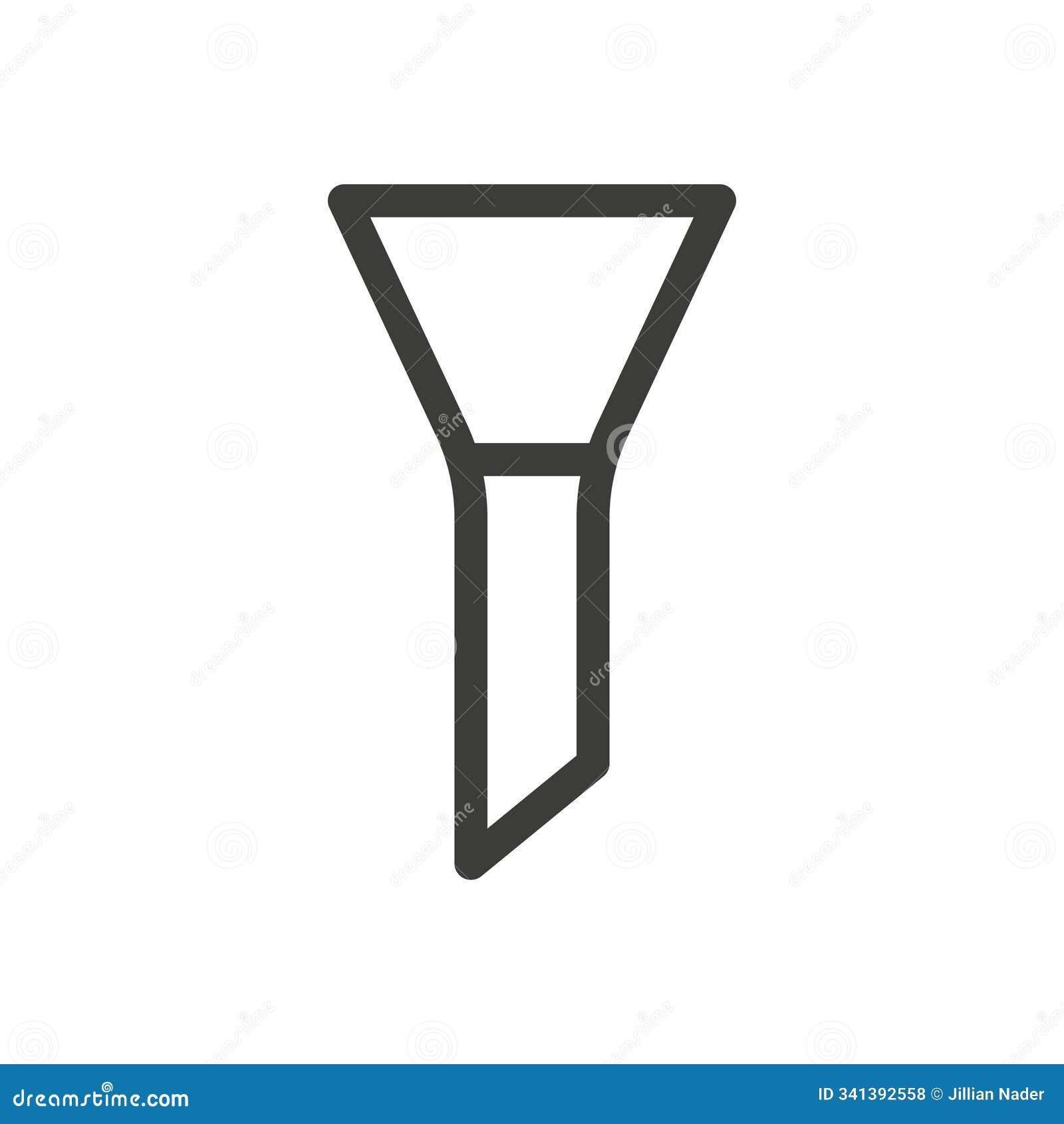 Filter Icon Simple Outline Vector Logo Stock Vector - Illustration of ...