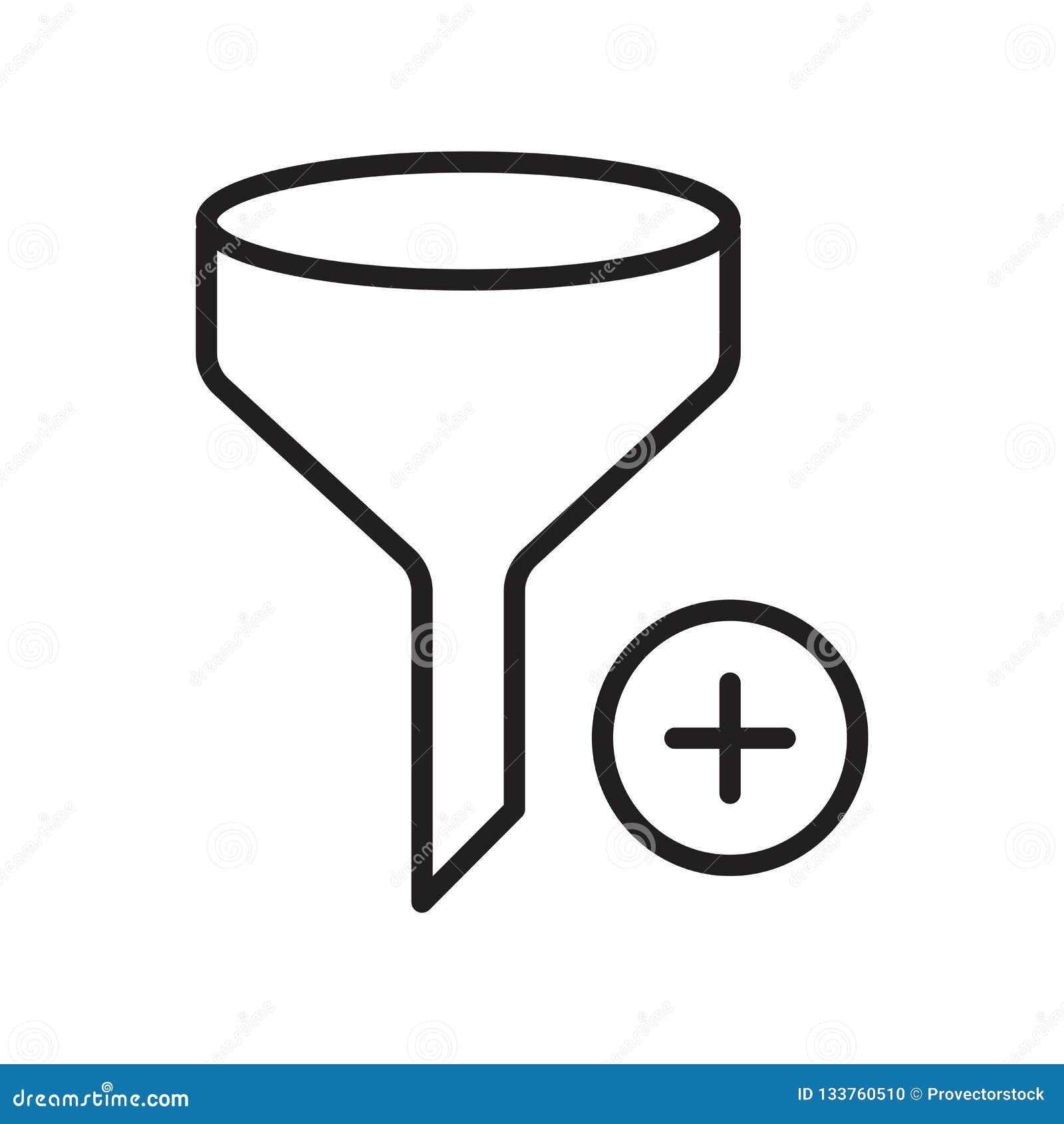 Filter Icon Vector Sign and Symbol Isolated on White Background Stock ...