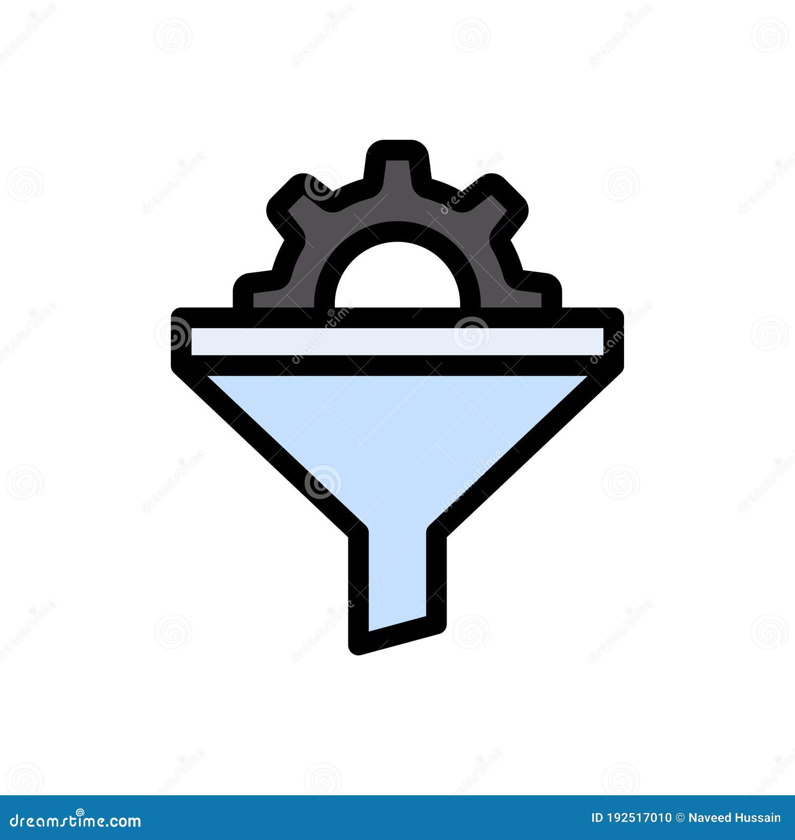 Filter flat color icon stock vector. Illustration of liquid - 192517010