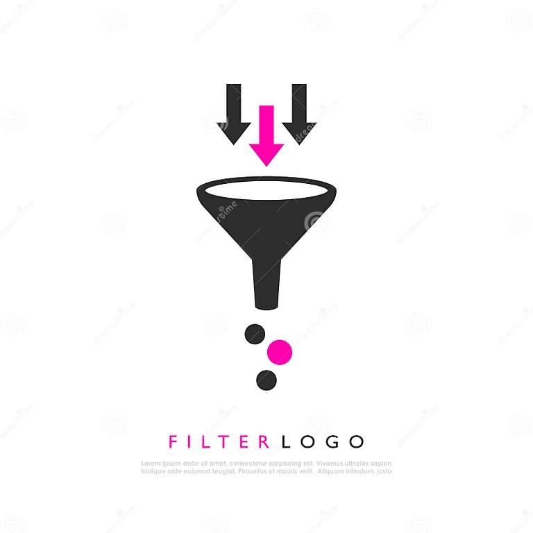 Filter logo stock vector. Illustration of fluid, filter - 174076460