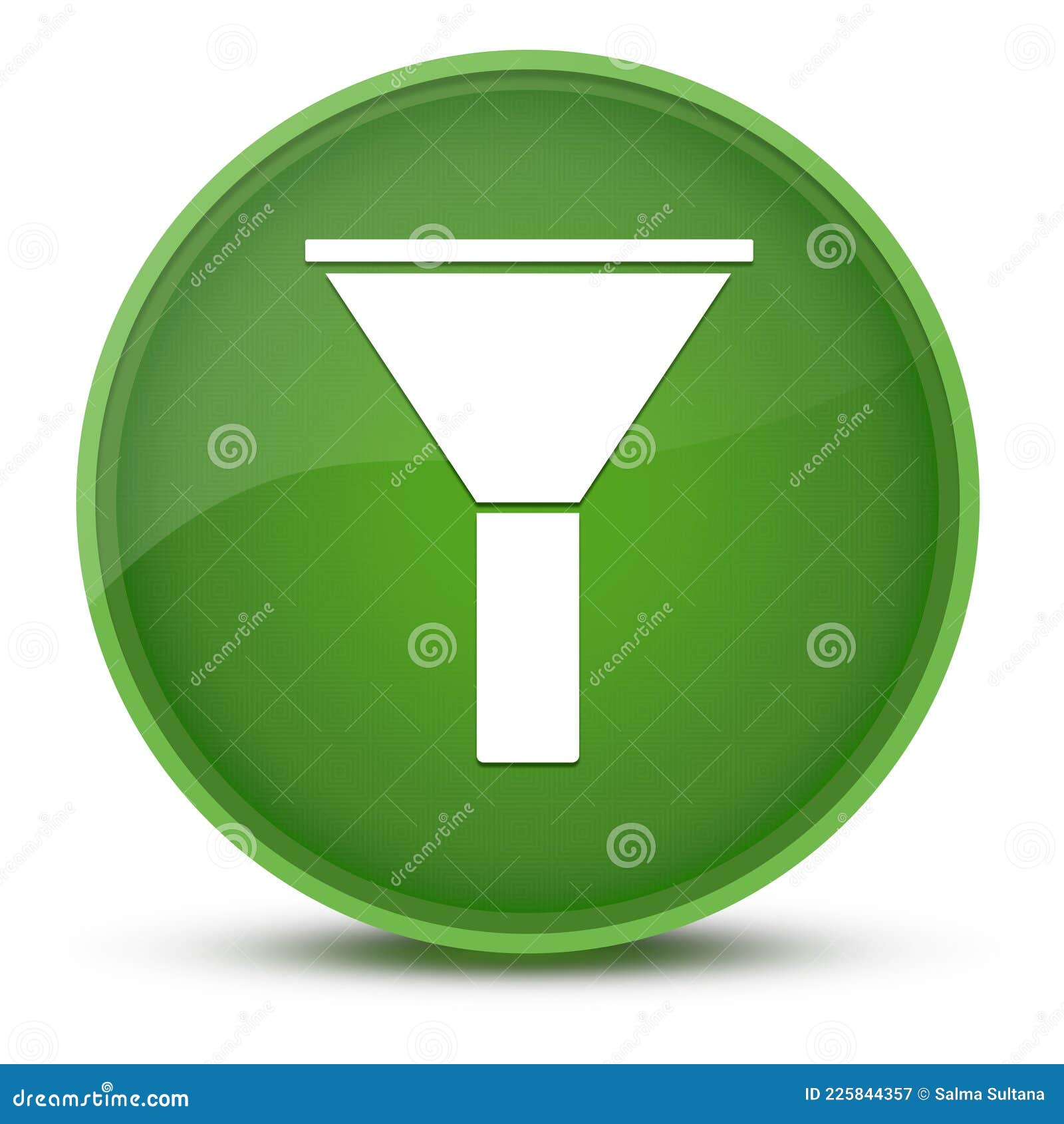 Filter Luxurious Glossy Green Round Button Abstract Stock Illustration ...