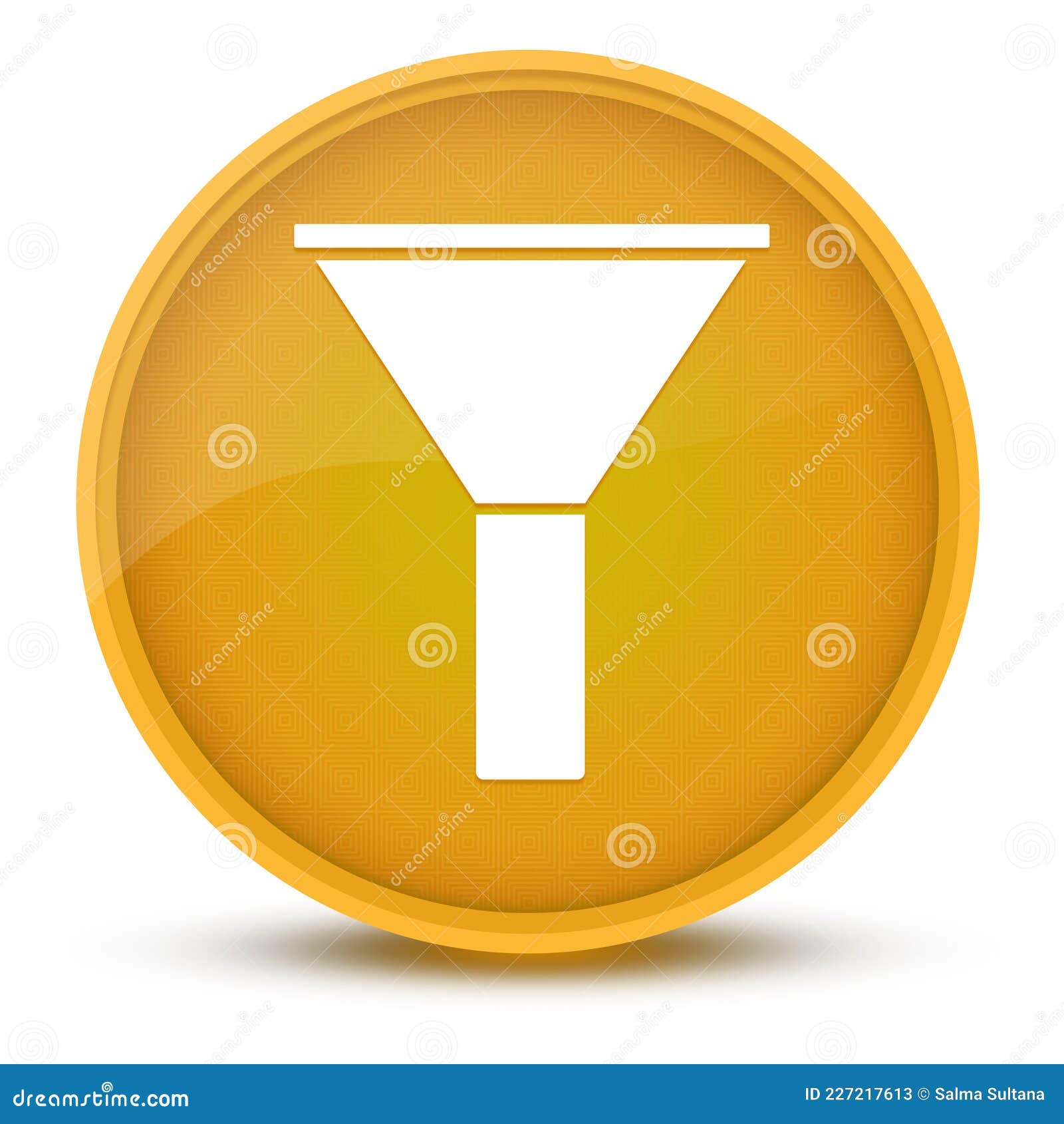 Filter Luxurious Glossy Yellow Round Button Abstract Stock Illustration ...