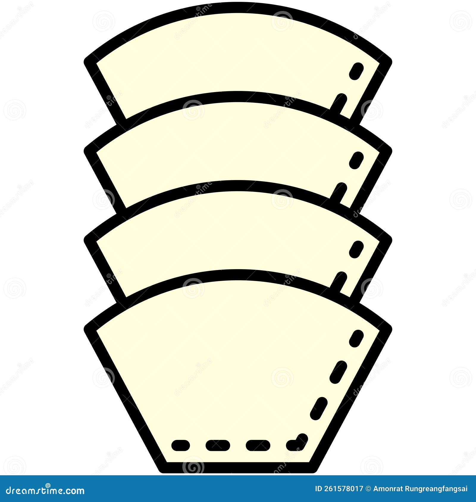 Filter Paper Icon, Coffee Shop Related Vector Stock Vector ... Filter Paper Icon, Coffee Shop Related Vector Stock Vector ...