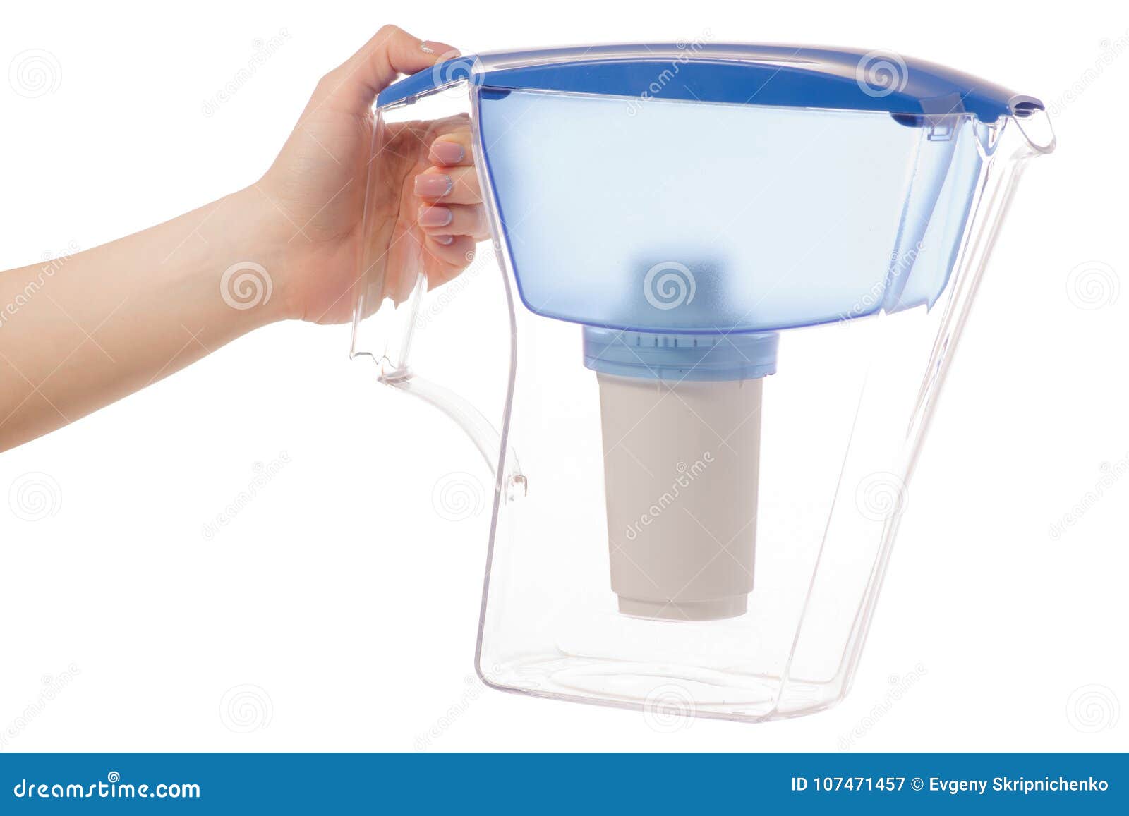 Filter for water in hands stock image. Image of kitchenware - 107471457