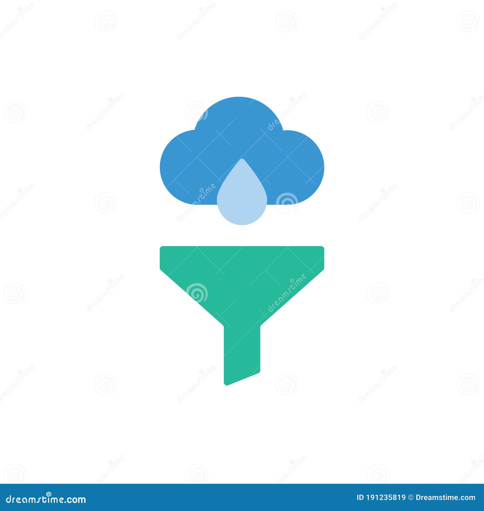 Filter, Water Icon. Simple Color Vector Elements of Aqua Icons for Ui ...