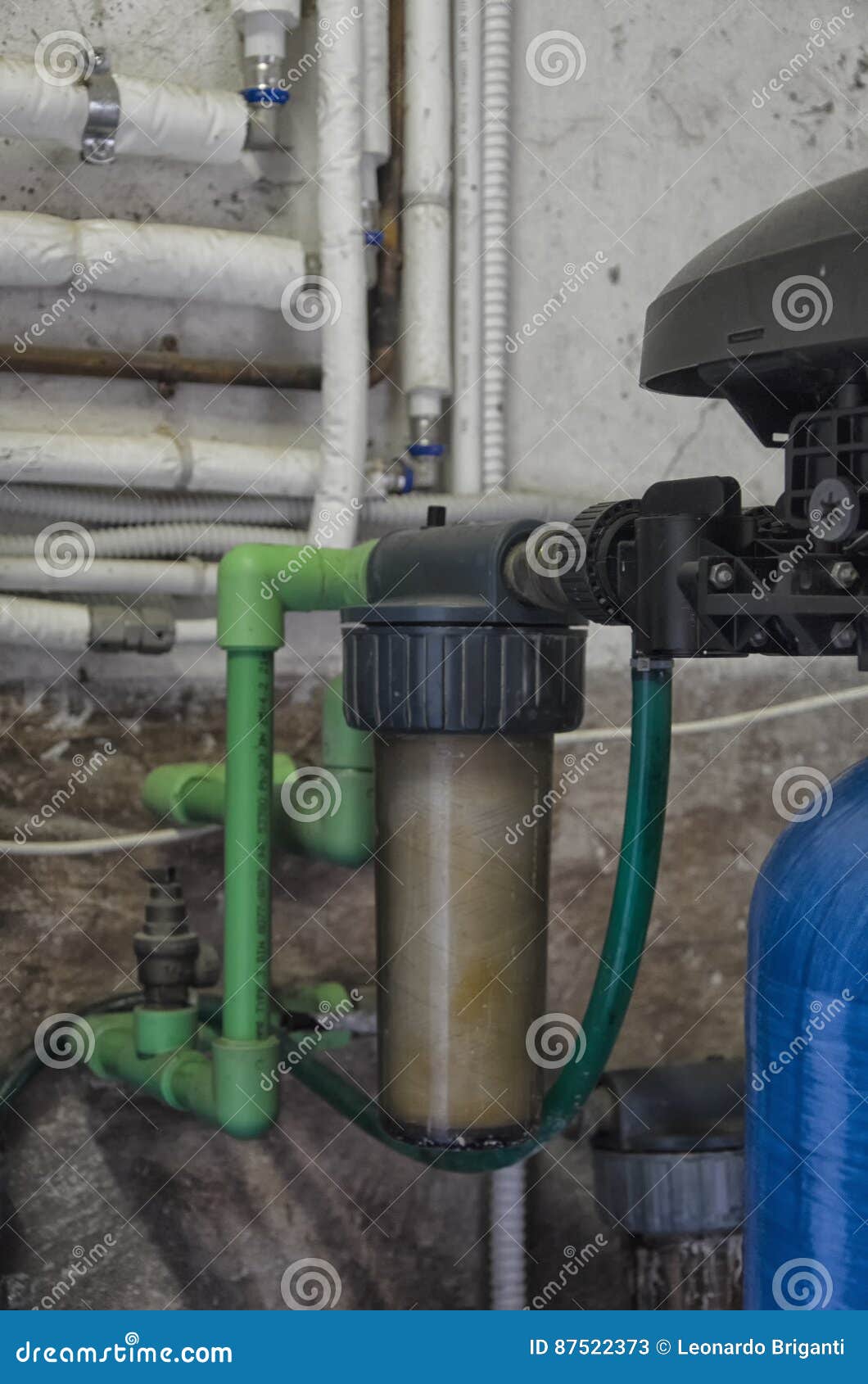 The Filter of a Water Softener Stock Image - Image of pump, assembly ...