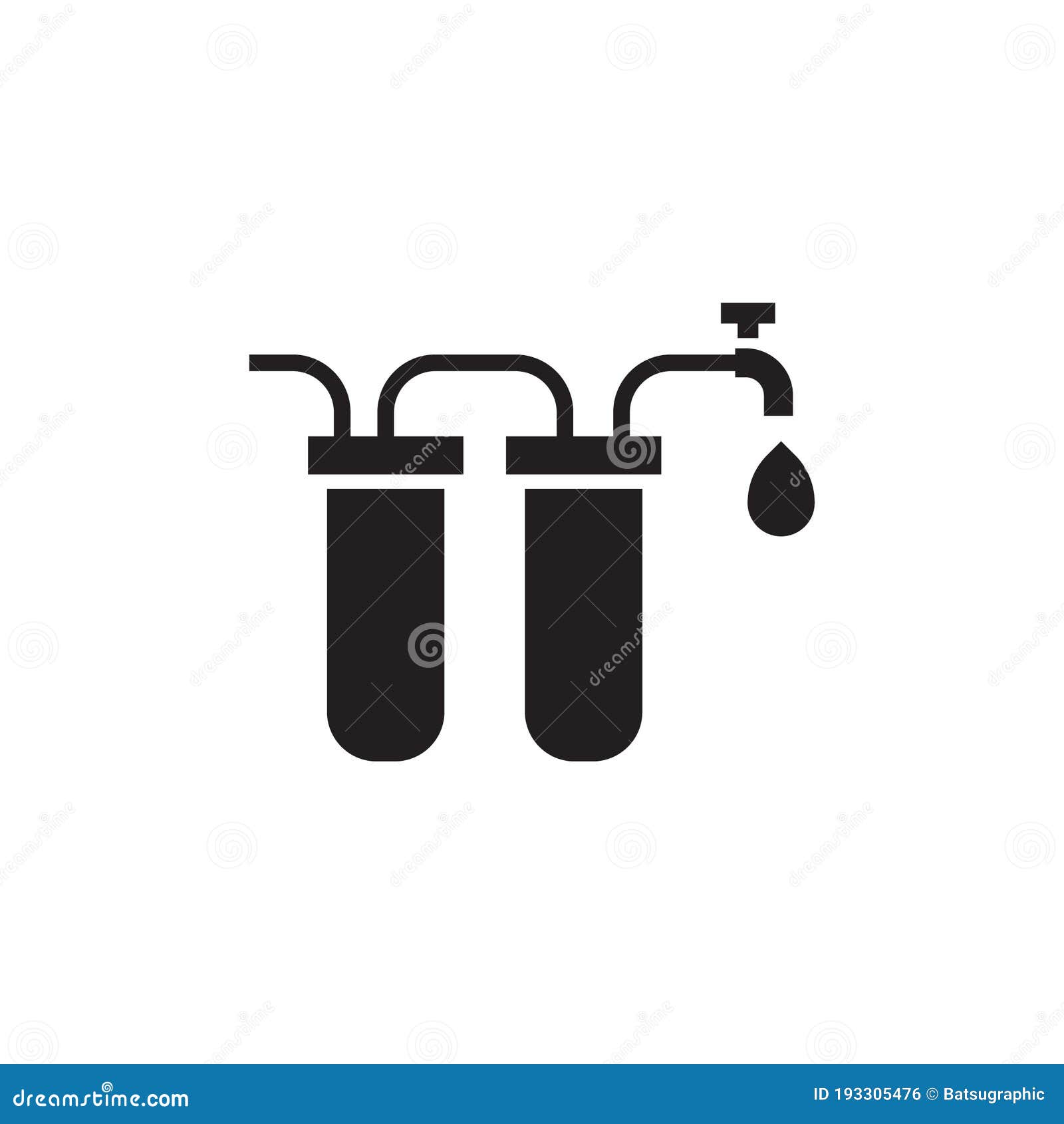 Filter Water Vector Icon Logo Design Stock Vector - Illustration of ...