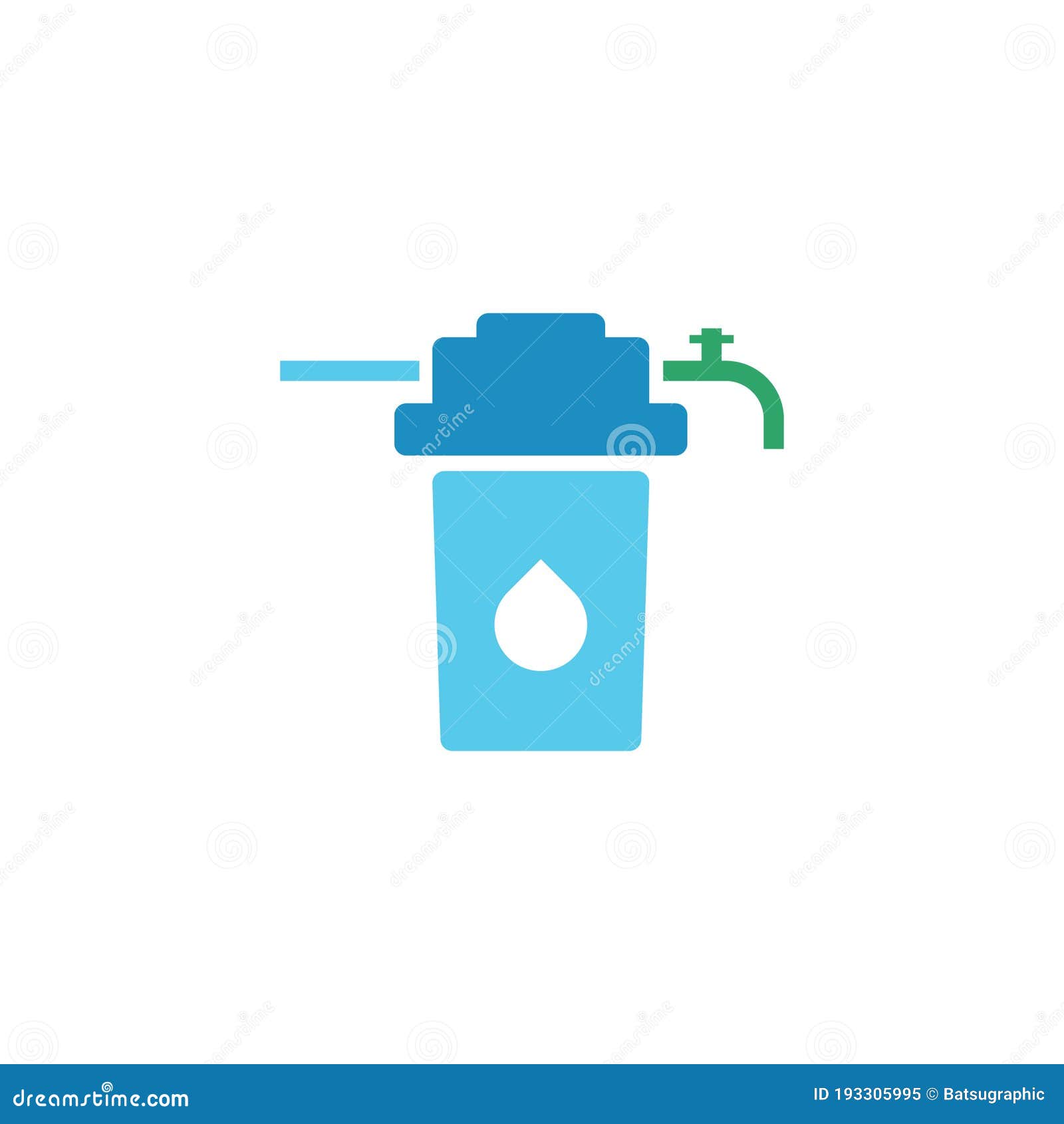 Filter Water Vector Icon Logo Design Stock Vector - Illustration of ...