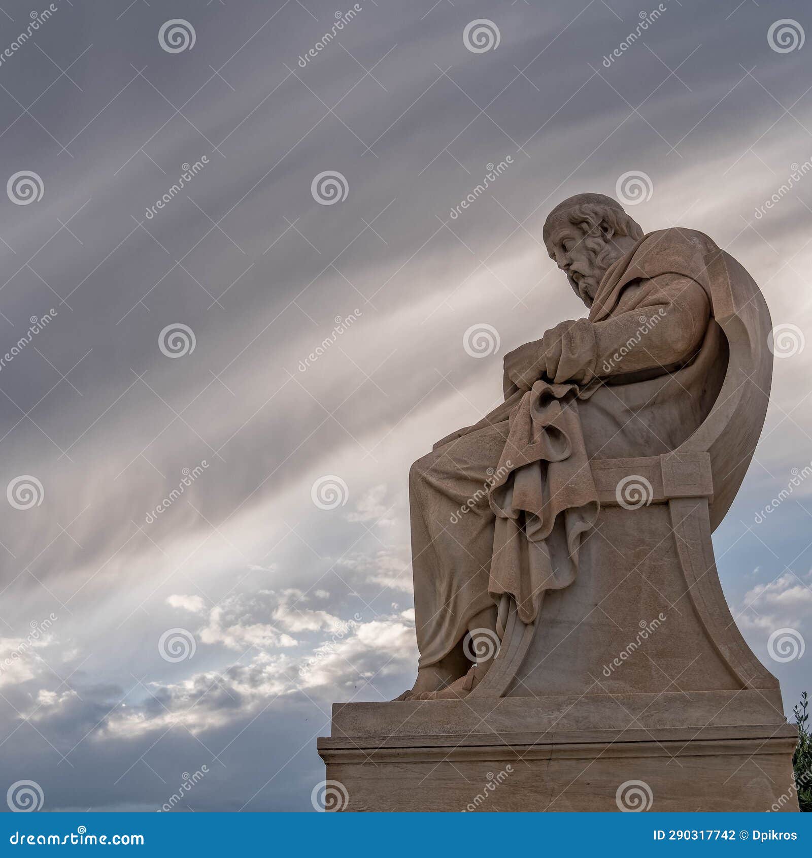 A Filtered Image of of Plato, the Ancient Greek Thinker on Impressive ...