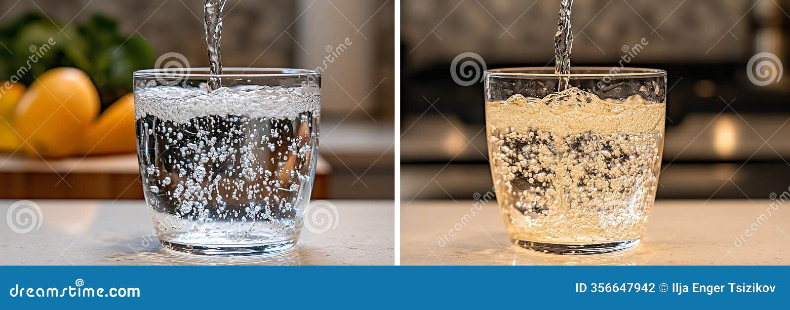 Comparison Of The Water And Air Masses Of The Planet Earth Stock Image ...