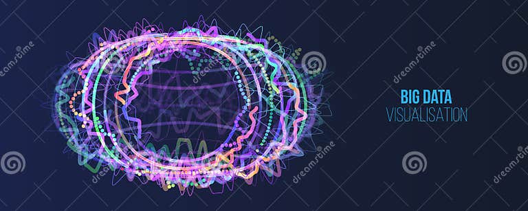 Filtering Machine Algorithms Data Stream In The Form Of An Array Of Circles And Binary Code