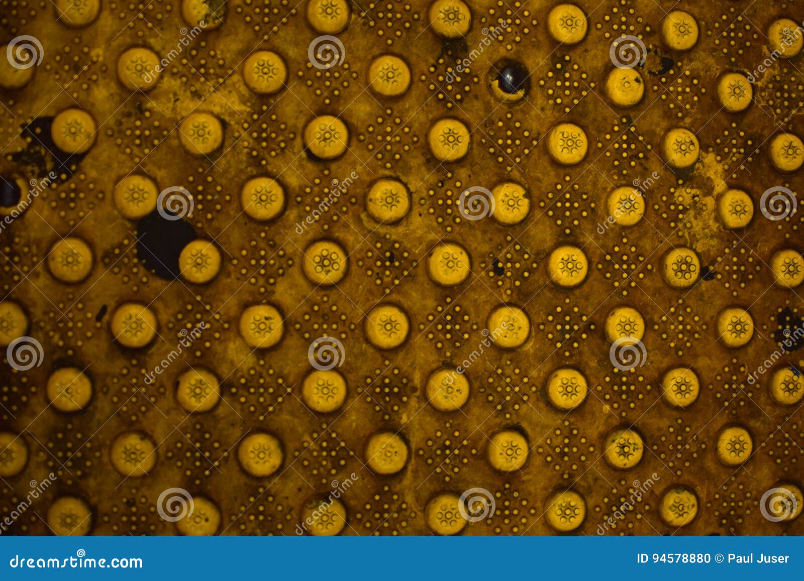 Filthy Yellow Diamond Plate Stock Photo - Image of elegant, steel: 94578880