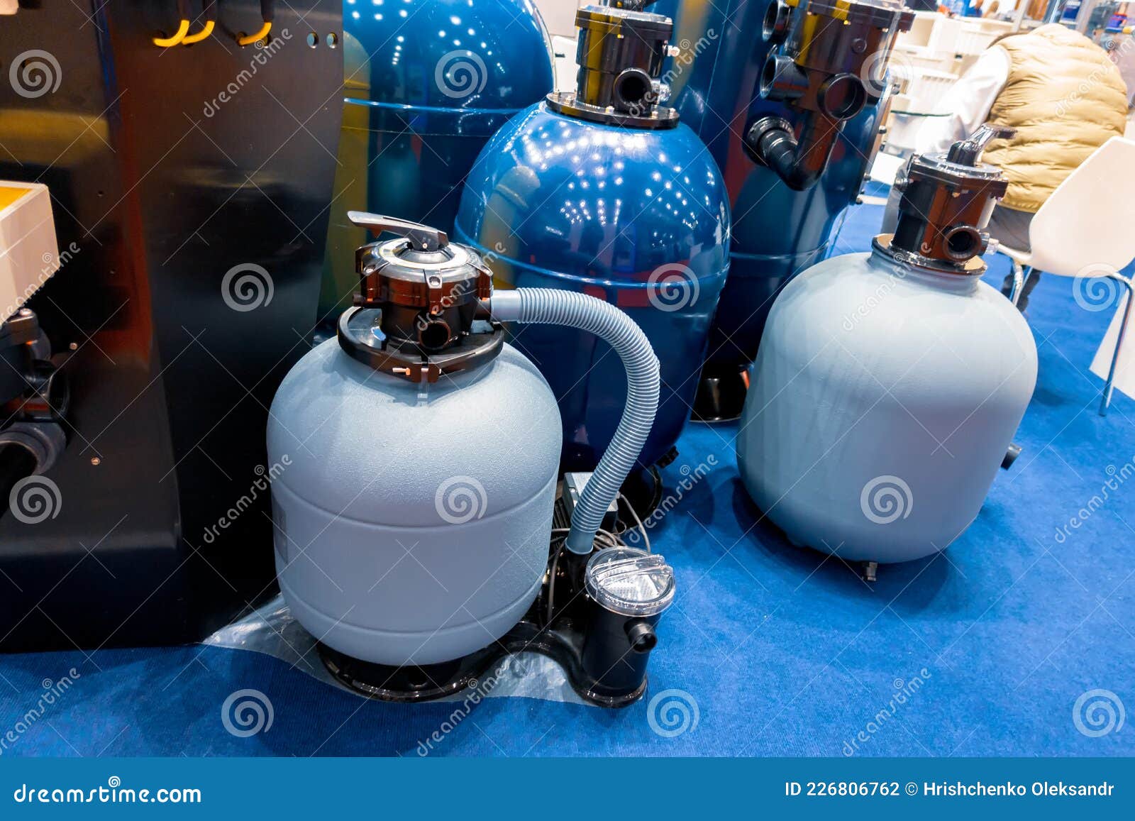 Filtration Unit. Filter for Private Pools Stock Photo - Image of ...