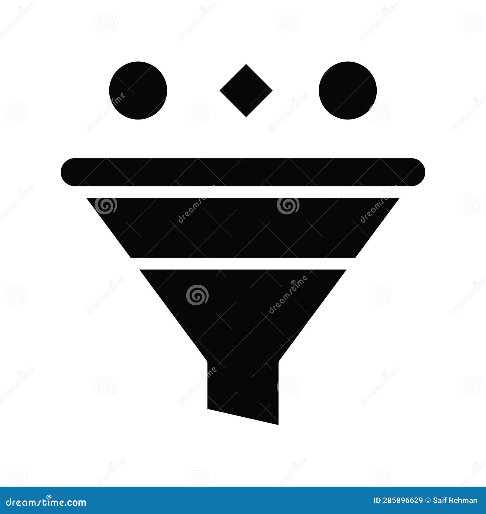 Filtration Vector Solid Icon Design Illustration. Product Management ...