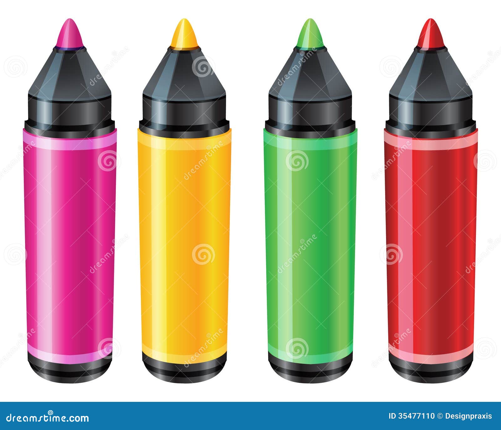 Filzstift - Illustration vektor abbildung. Illustration von hilfsmittel ...