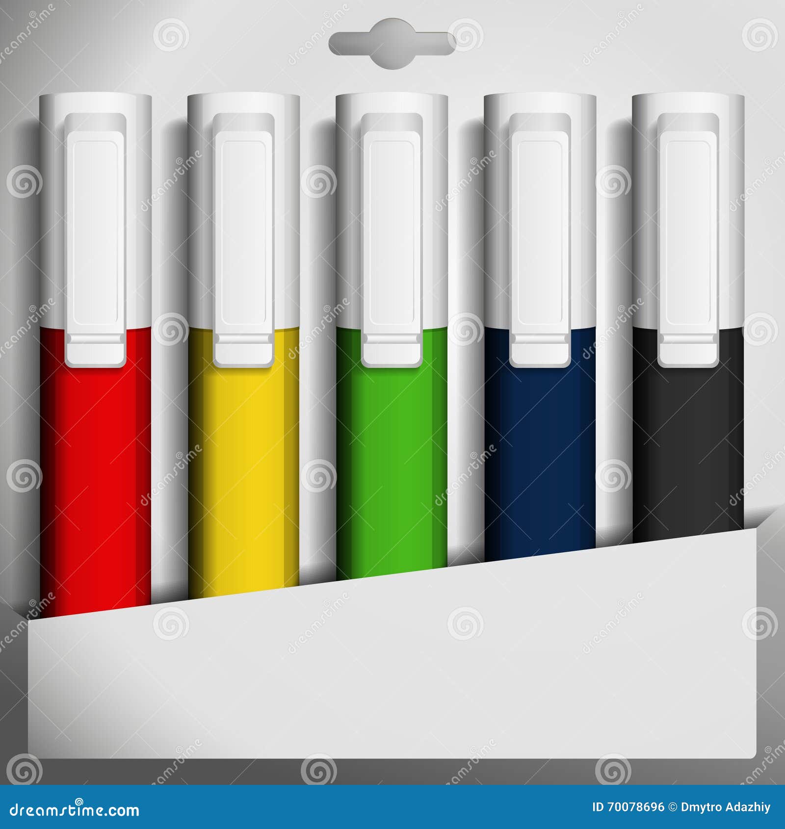 Filzstifte vektor abbildung. Illustration von bündel - 70078696