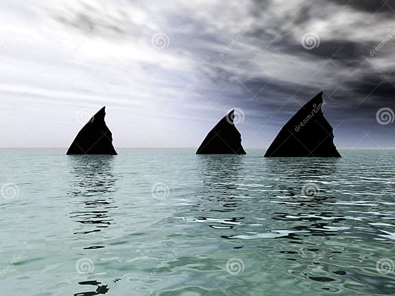 Fin B8 stock illustration. Illustration of fish, surface - 645635