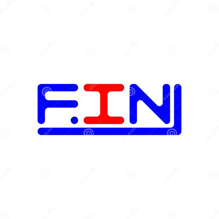 FIN Letter Logo Creative Design with Vector Graphic, FIN Stock Vector ...