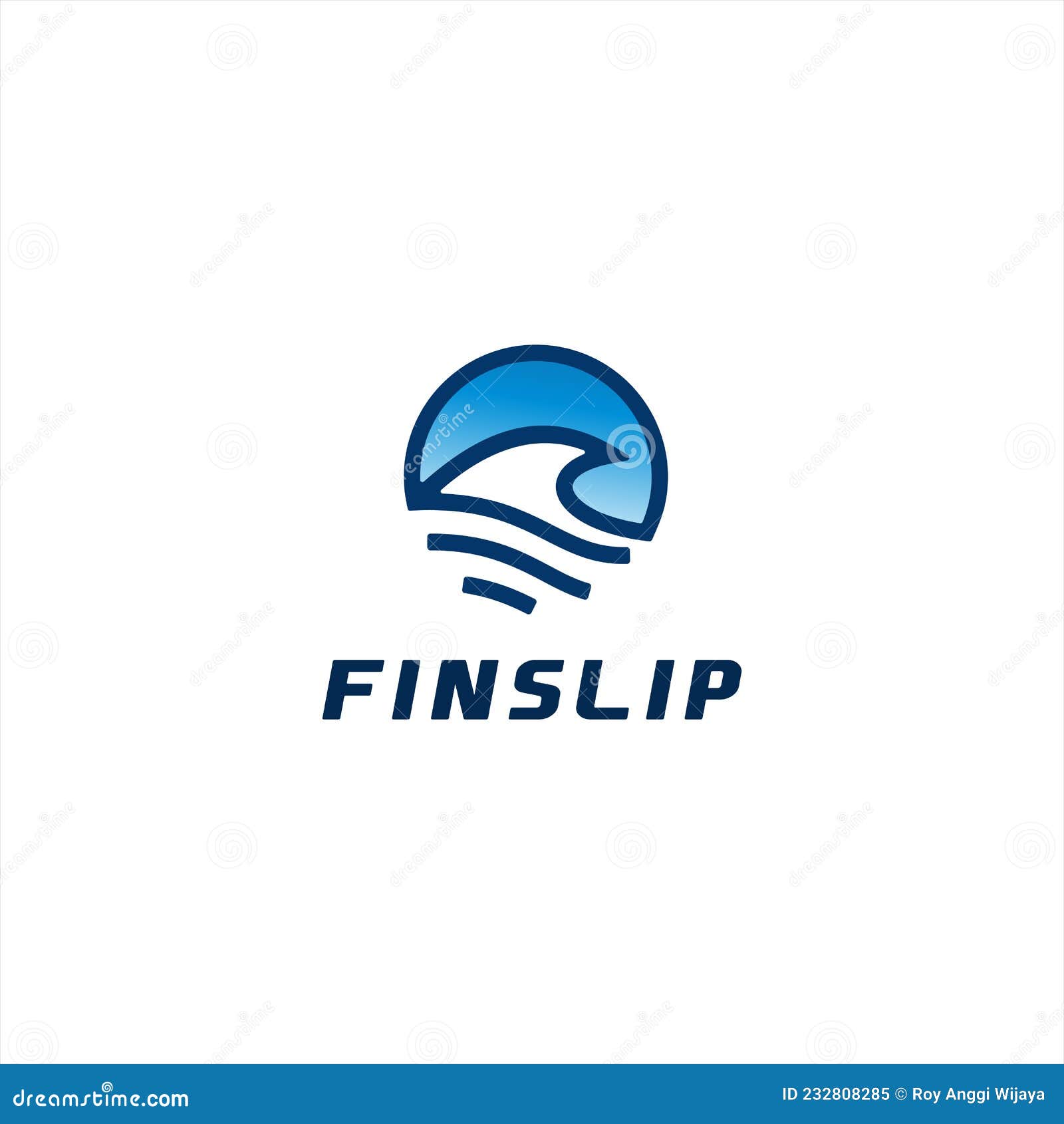 Fin Logo Design Template Idea Stock Vector - Illustration of animal ...